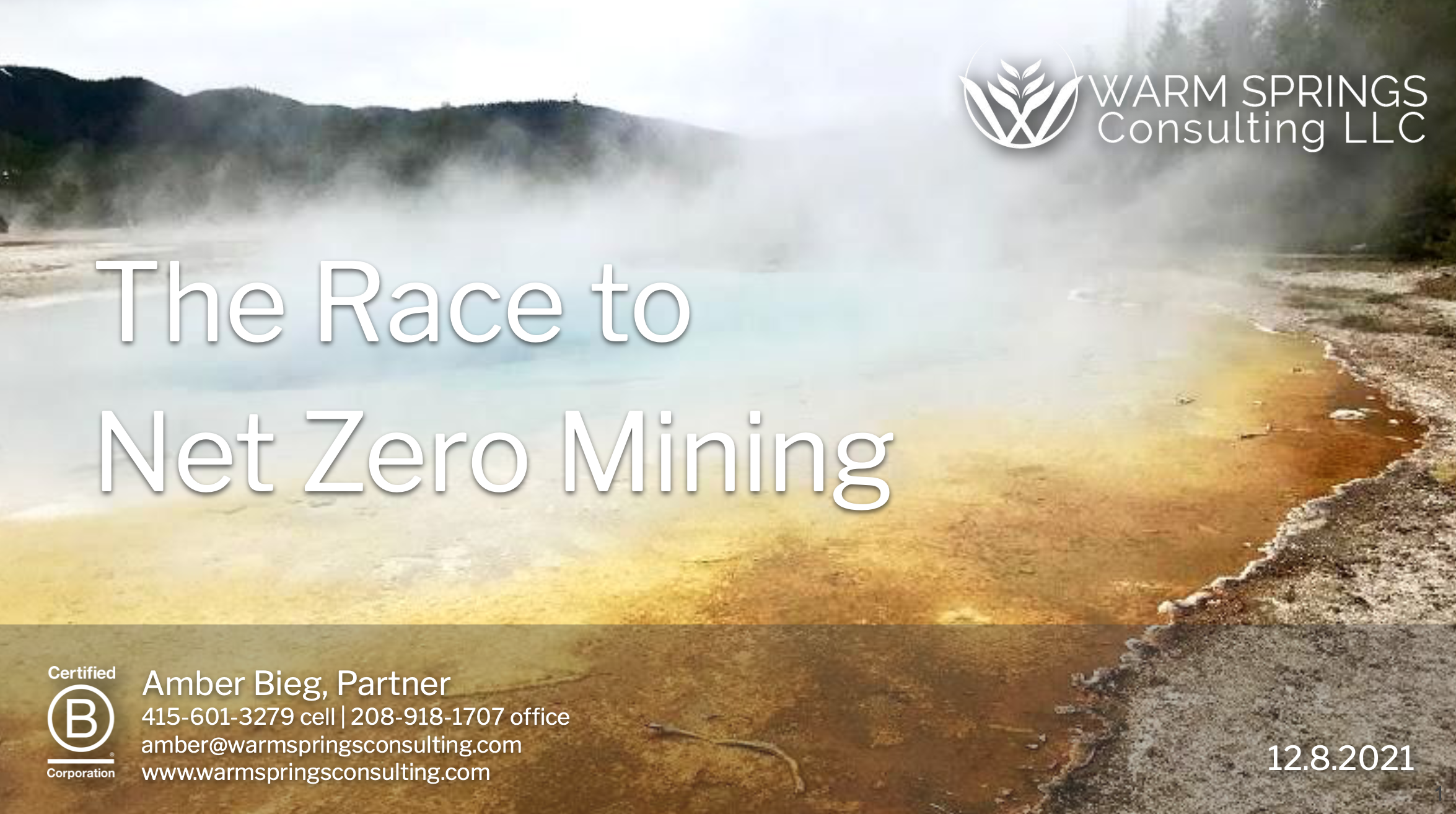 The Race to Net Zero Mining - Warm Springs Consulting The Race to Net Zero Mining - Warm Springs Consulting